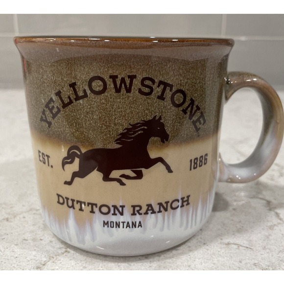 Yellowstone | Dining | Yellowstone Est 886 Dutton Ranch Montana Mug Cup ...